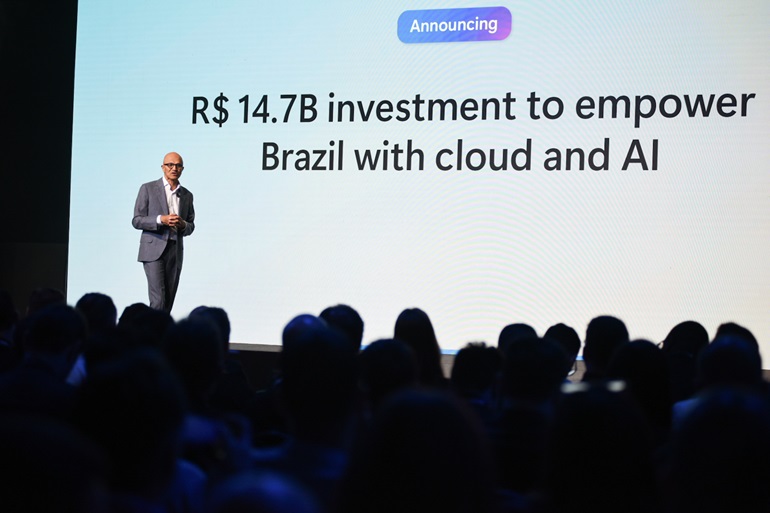 Microsoft anuncia investimento de R$ 14,7 bilhões no Brasil
