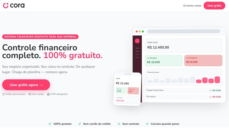 Ferramenta online acompanha receitas, despesas e fluxo de caixa pelo ...